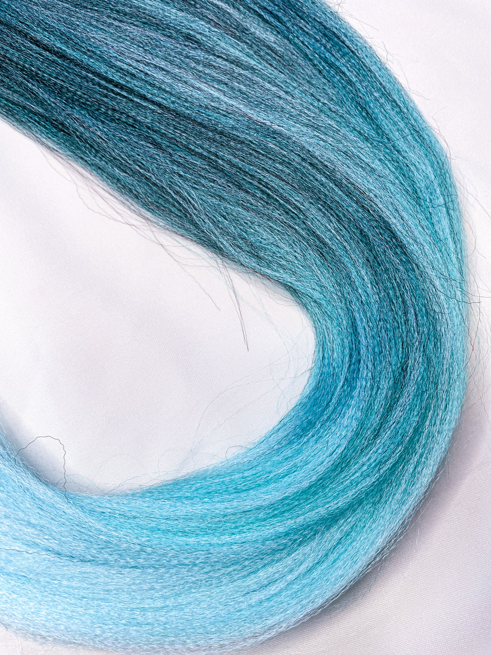 BLACK TEAL AQUA OMBRÉ Braiding hair extensions – Wow Braids